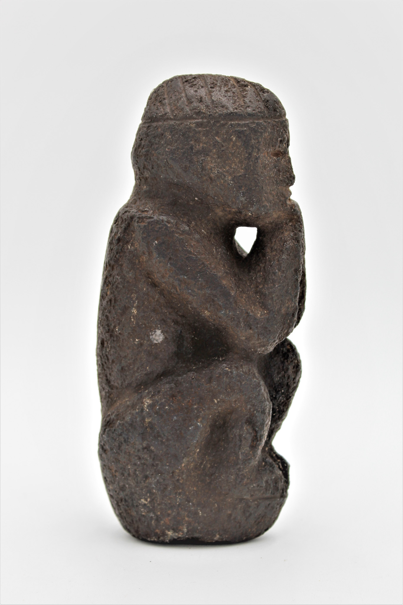 Carved Stone Anthropomorphic African Grave Figure Statuette, Provenance ...